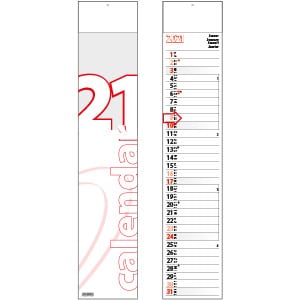 Slim line calendars 2021 - calendars365.shop - Long, practical calendars
